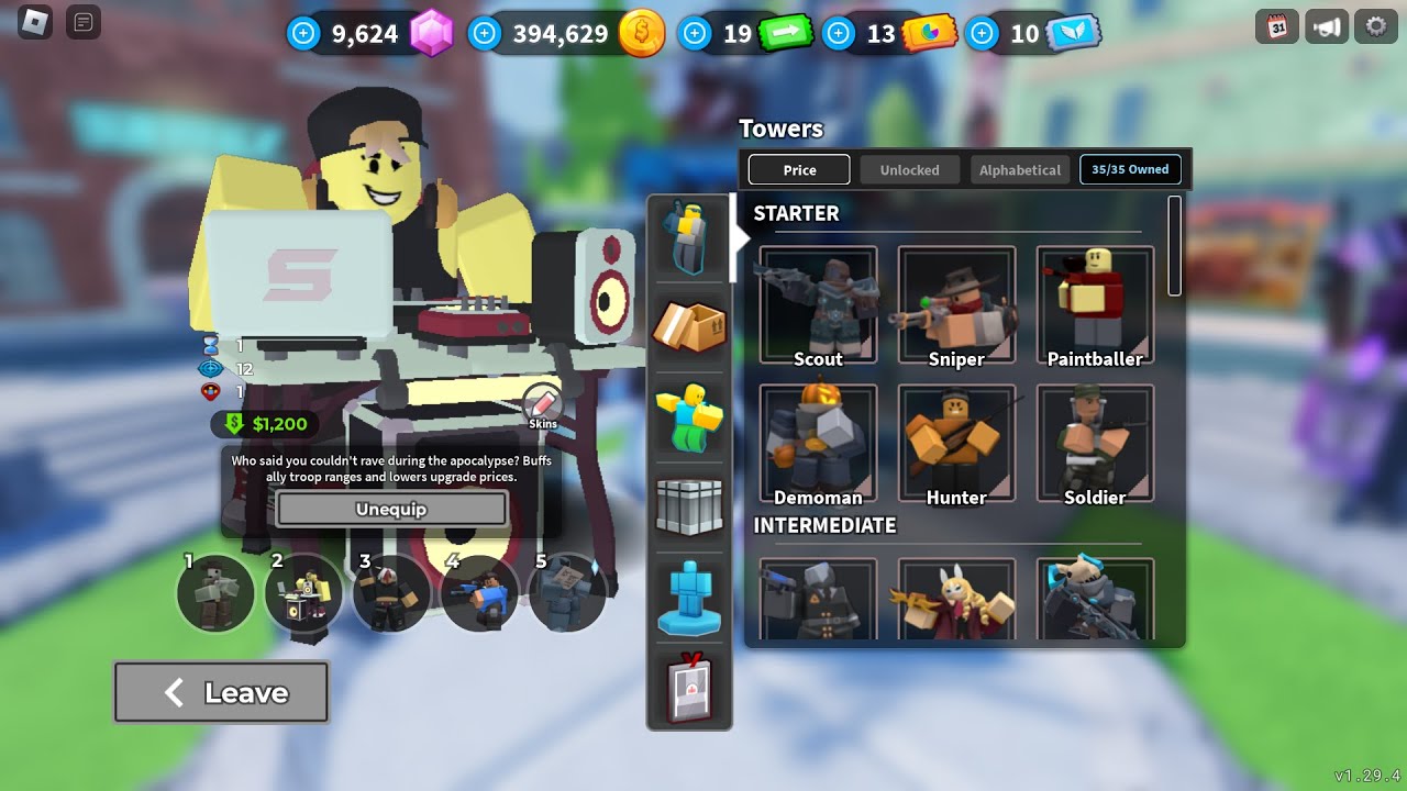 Roblox: Tower Defense Simulator | TRYING OUT THE REWORKED DJ ON FALLEN ...