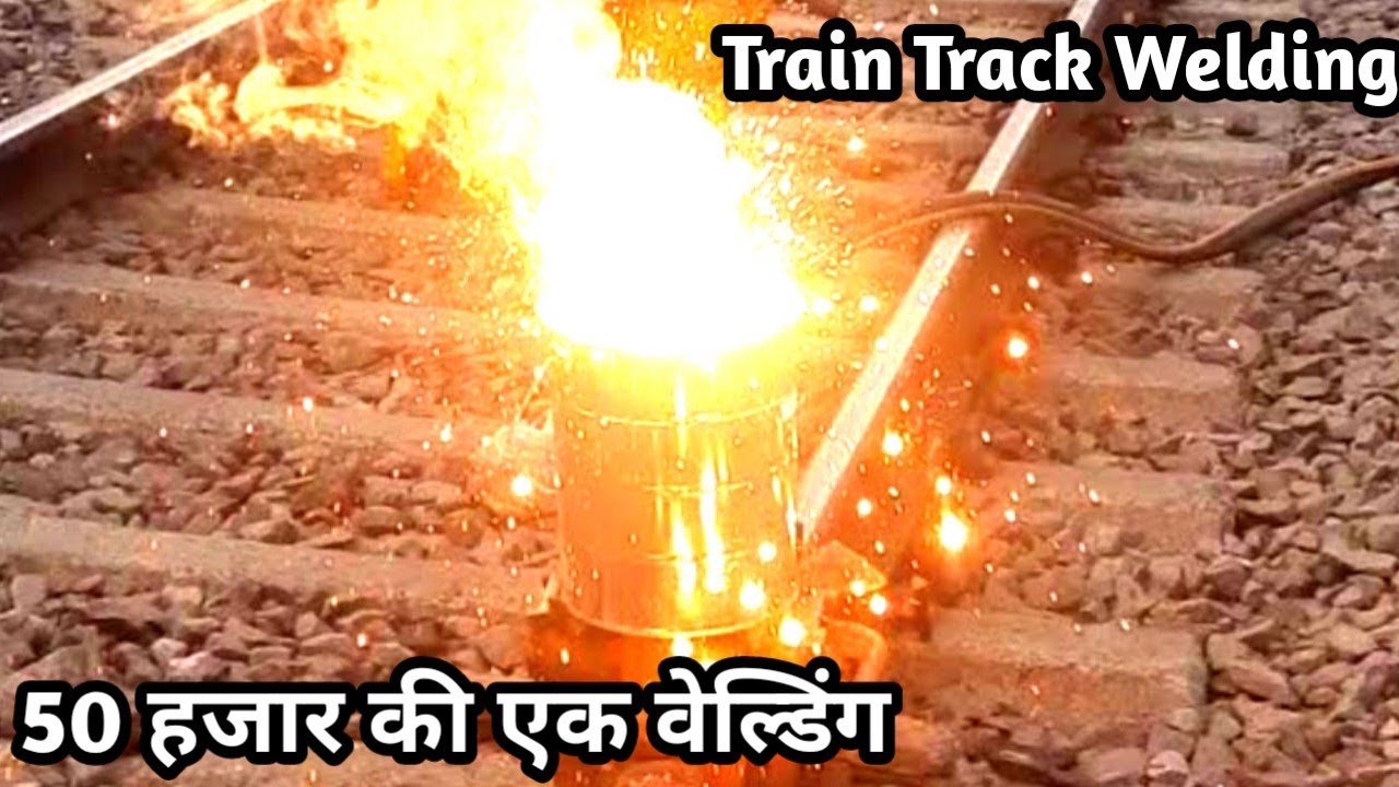 Thermit Welding Process For Railways joining Tracks - YouTube