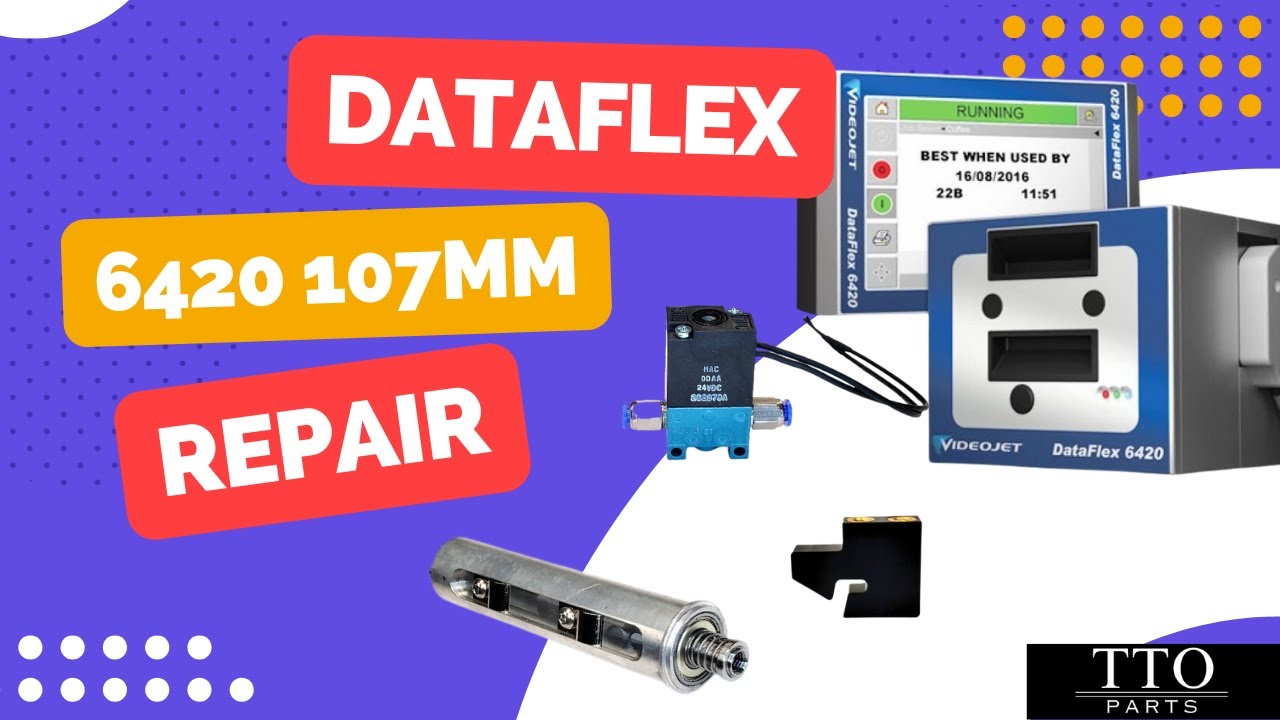 Videojet 6420 Carriage position error Dataflex 107mm Printer Repair - YouTube