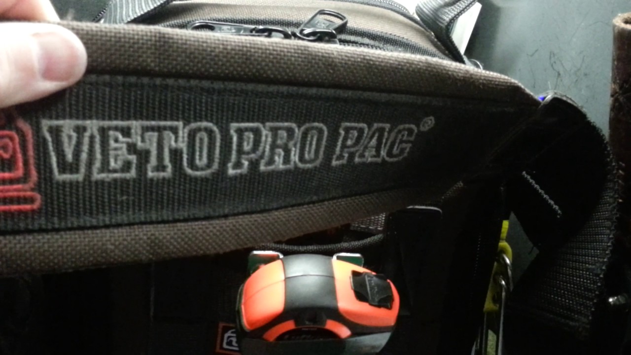 Veto Pro Pac MC small Modification, adding a tape measure holder. - YouTube