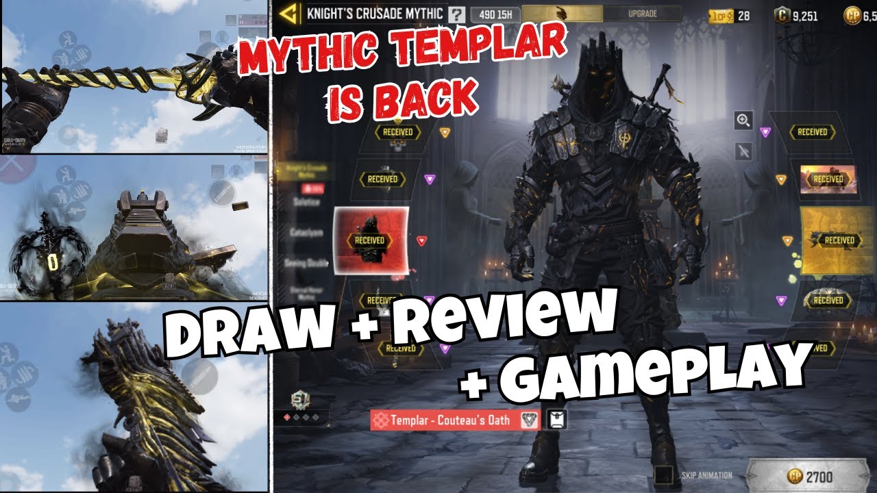 Mythic Templar - Couteau’s Oath DRAW + REVIEW + GAMEPLAY | KNIGHT’S ...