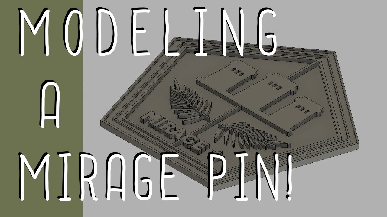 3D Modeling A Mirage Pin! (CSGO) - YouTube