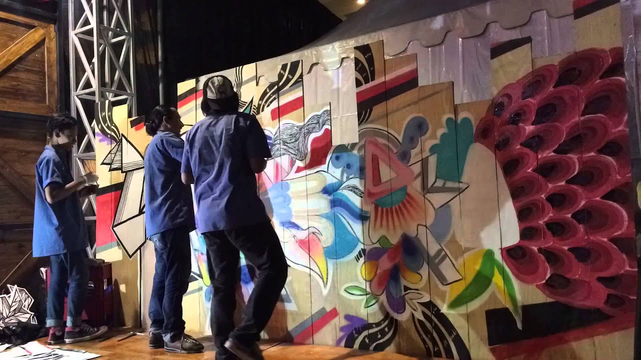 live mural sms indiecloting 2015 - YouTube