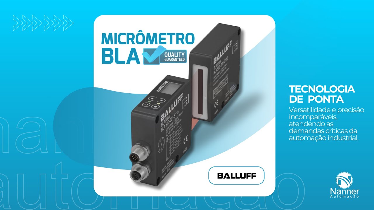 Micrômetro laser BLA da Balluff - YouTube