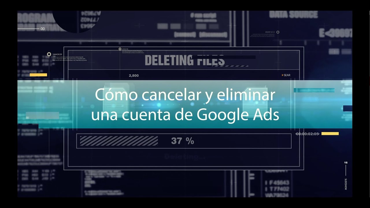 Cómo cancelar y eliminar una cuenta de Google Ads - YouTube