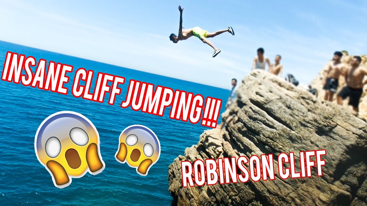 •CRAZY CLIFF JUMPING• ALMOST GONE WRONG !! - YouTube