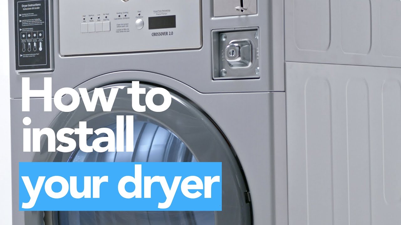 How to Install Your Dryer | Crossover 2.0 by Wascomat - YouTube