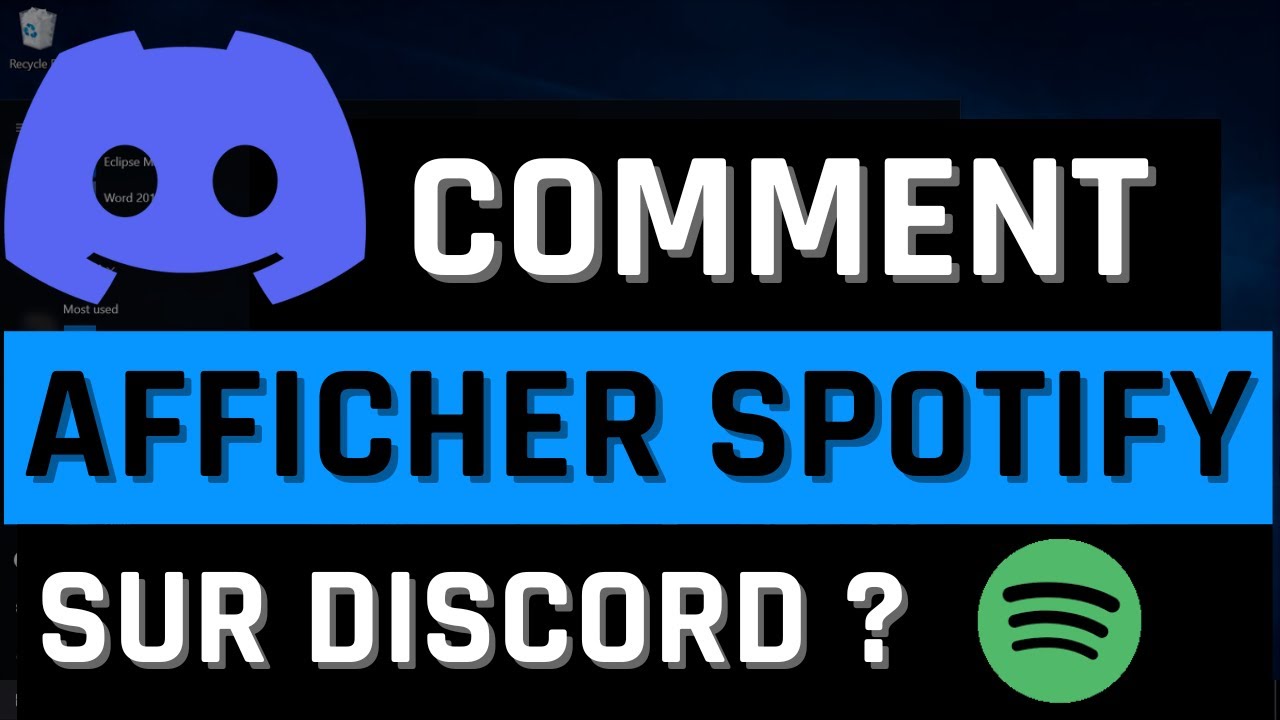 Comment Afficher Spotify Sur Discord ? - YouTube