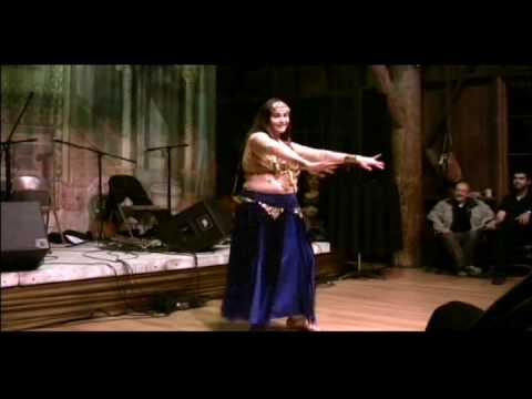 Irina at Mendocino dancing to Kocani Orkestar's Burkan Cocek