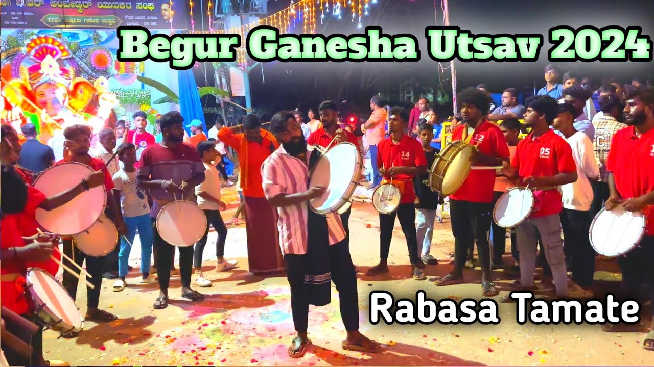 Begur Ganesha Utsava 2024 | Rabasa Tamate | Tamate Dance | Tamate Beats ...