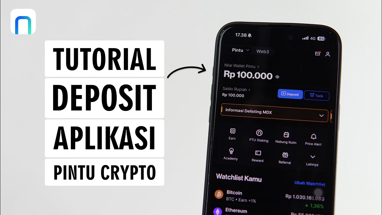 Cara Deposit Di Aplikasi Pintu Crypto - Top Up Saldo Pintu - YouTube