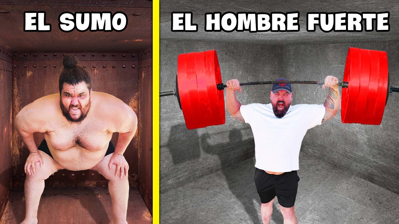El SUMO vs EL HOMBRE FUERTE *Cajas Indestructibles* - YouTube