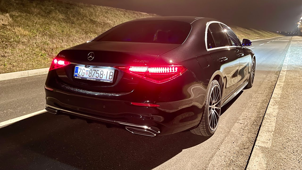 New MERCEDES S-Class 2021 at night - DIGITAL lights, AMBIENT lights ...
