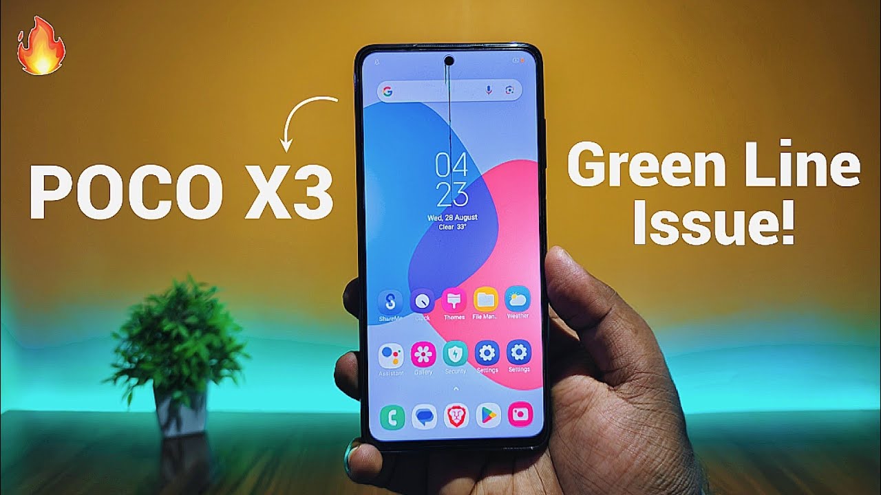 POCO X3 Green Line - LCD Display Green Line Issue! - YouTube