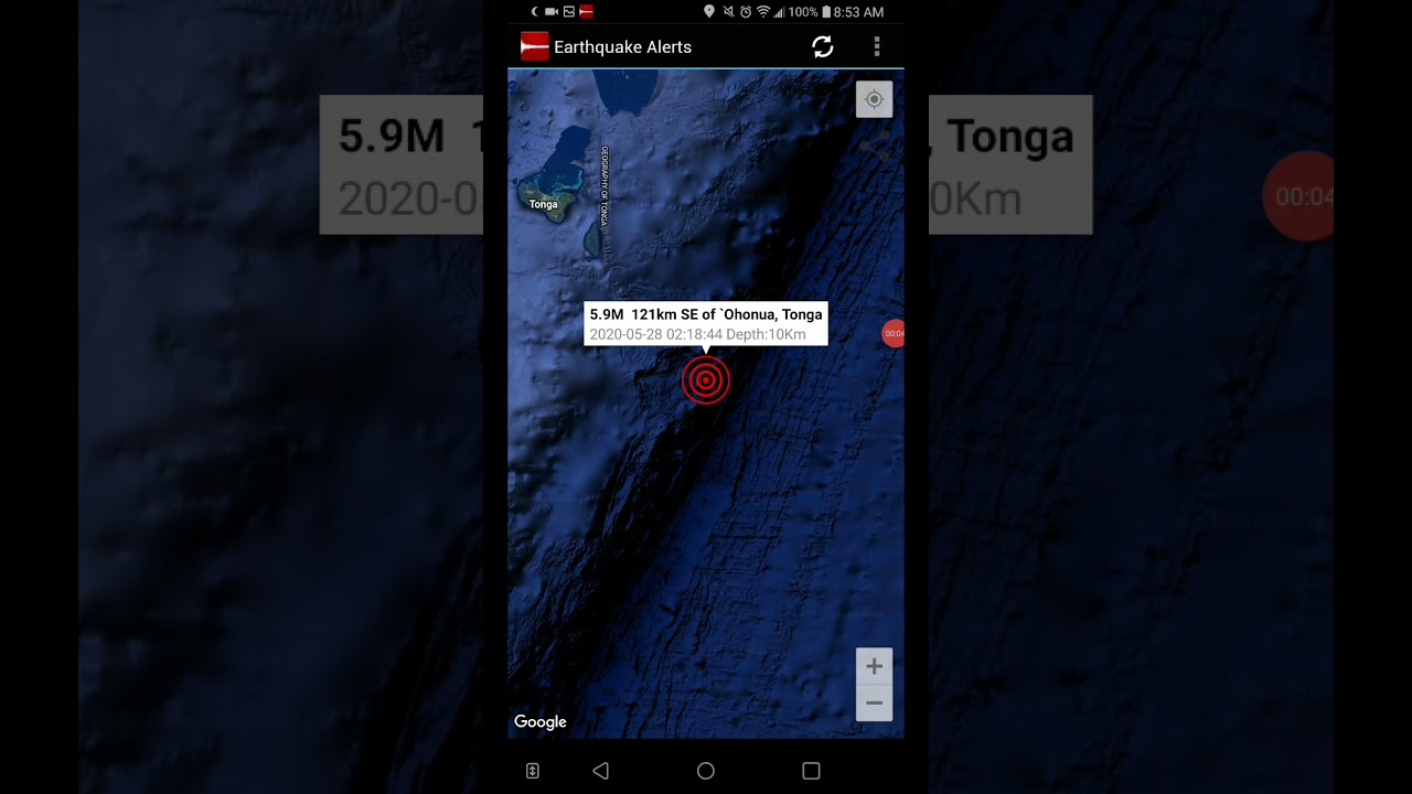 Strongest Earthquake of the Day: 5-28-20 `Ohonua, Tonga - YouTube