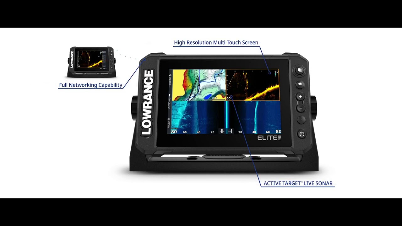 Sonar Lowrance Elite FS™ 7 with Active Imaging 3 in 1 - YouTube