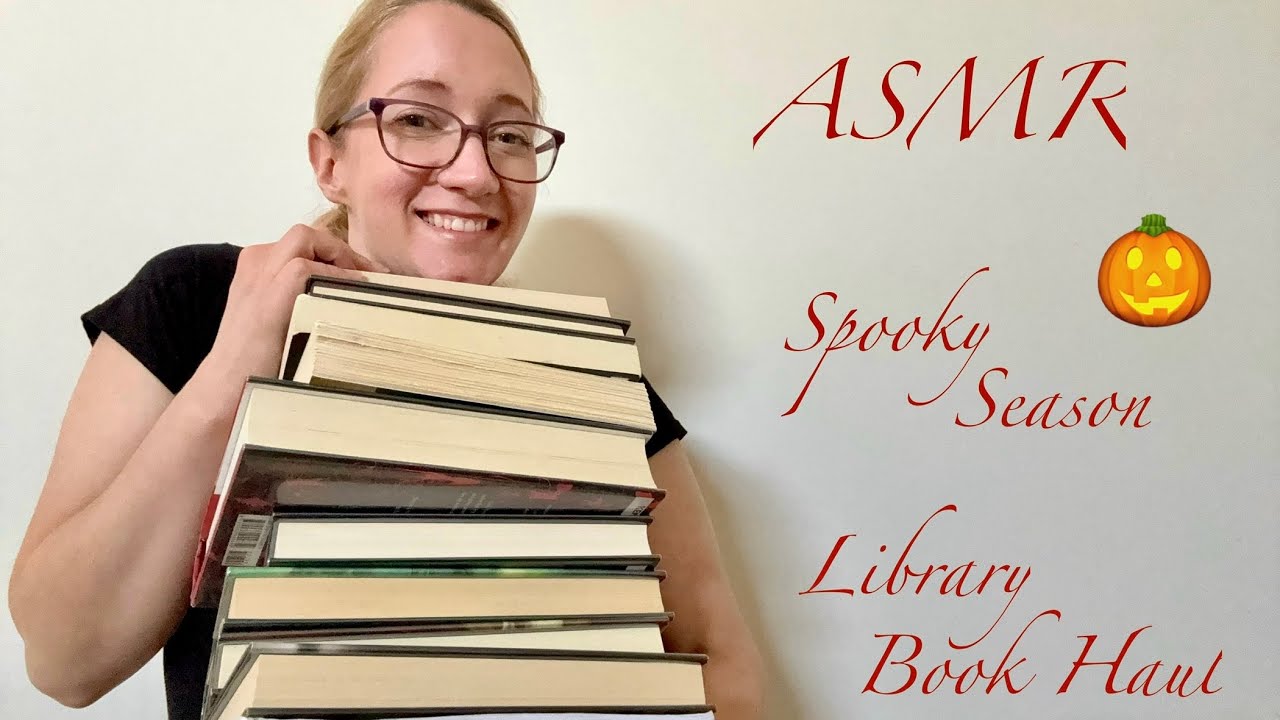 ASMR Library Book Haul - Spooky Season - YouTube