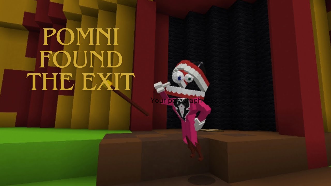Pomni Finds The Exit Door Part 1 Youtube