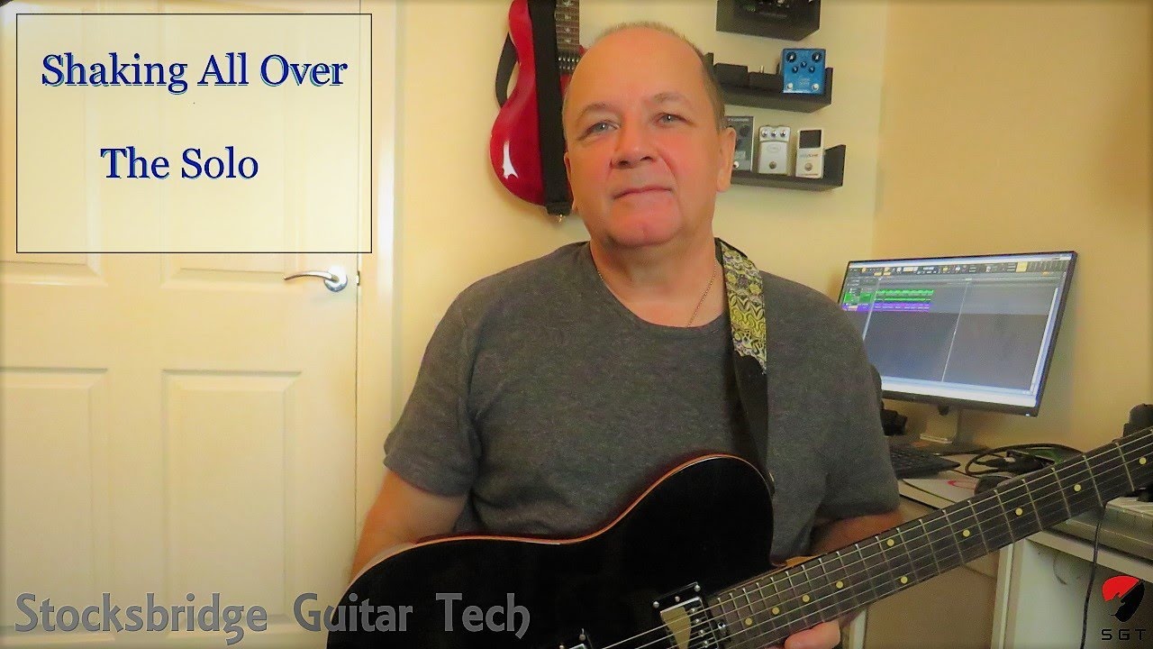 Johnny Kidd & The Pirates Shaking All Over Solo Guitar Lesson - YouTube