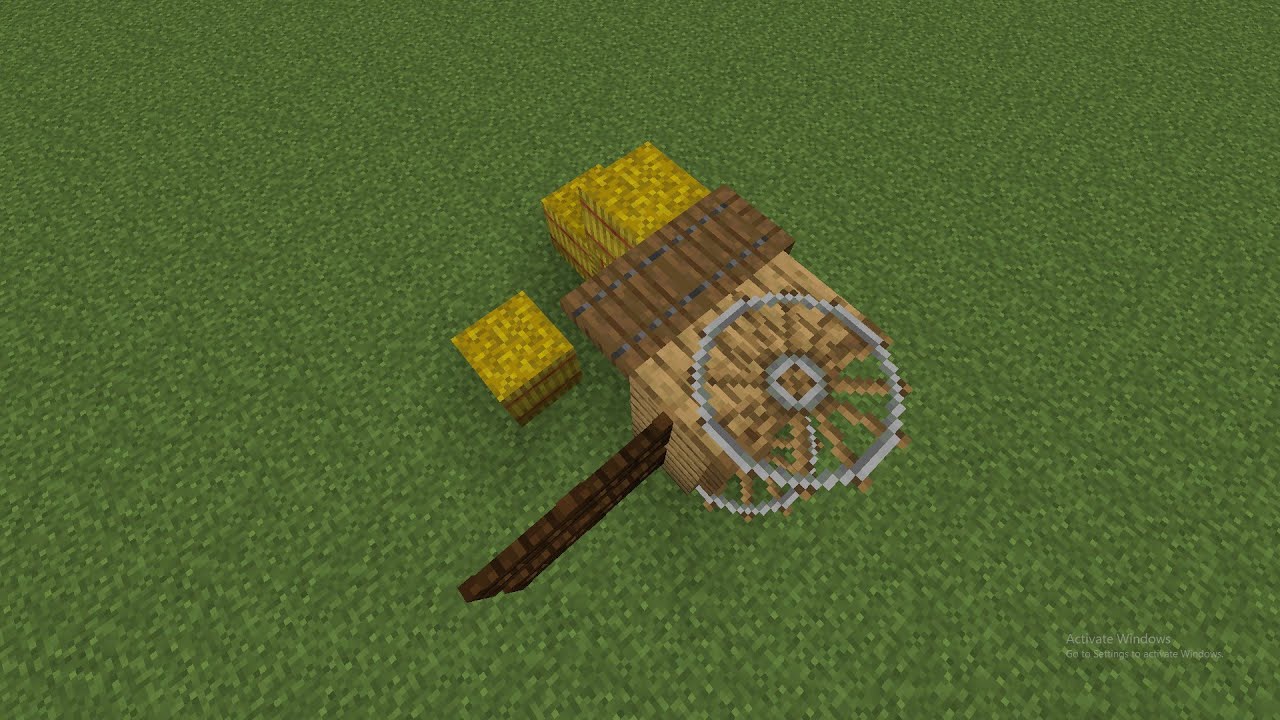 How To Make Fallen Cart In Minecraft - YouTube