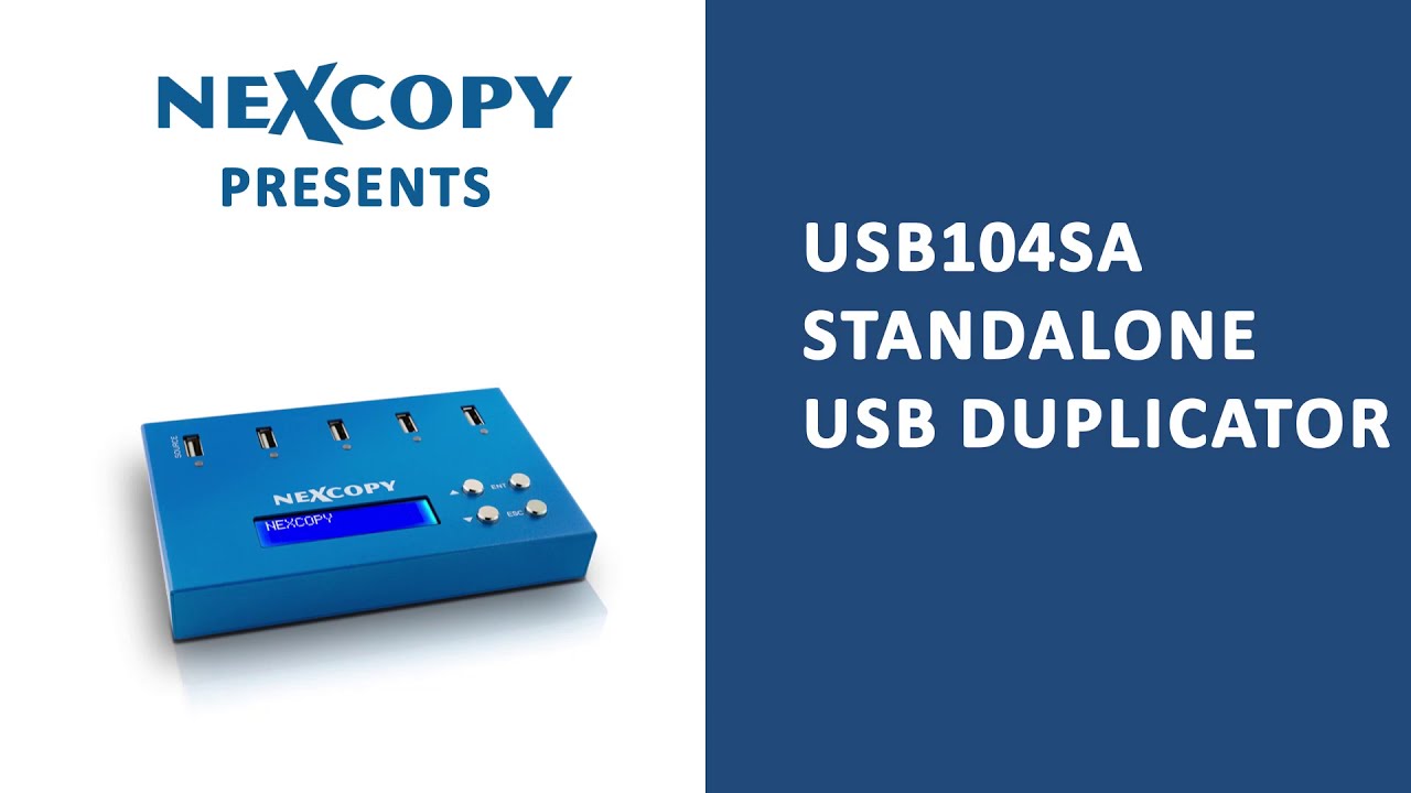 Mini USB Duplicator by Nexcopy - USB104SA - YouTube