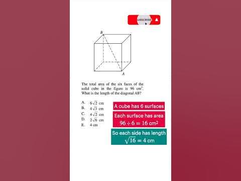 Pythagoras' Theorem in a cube EXPLAINED in 10 SECONDS #shorts #math #pythagoras_theorem - YouTube