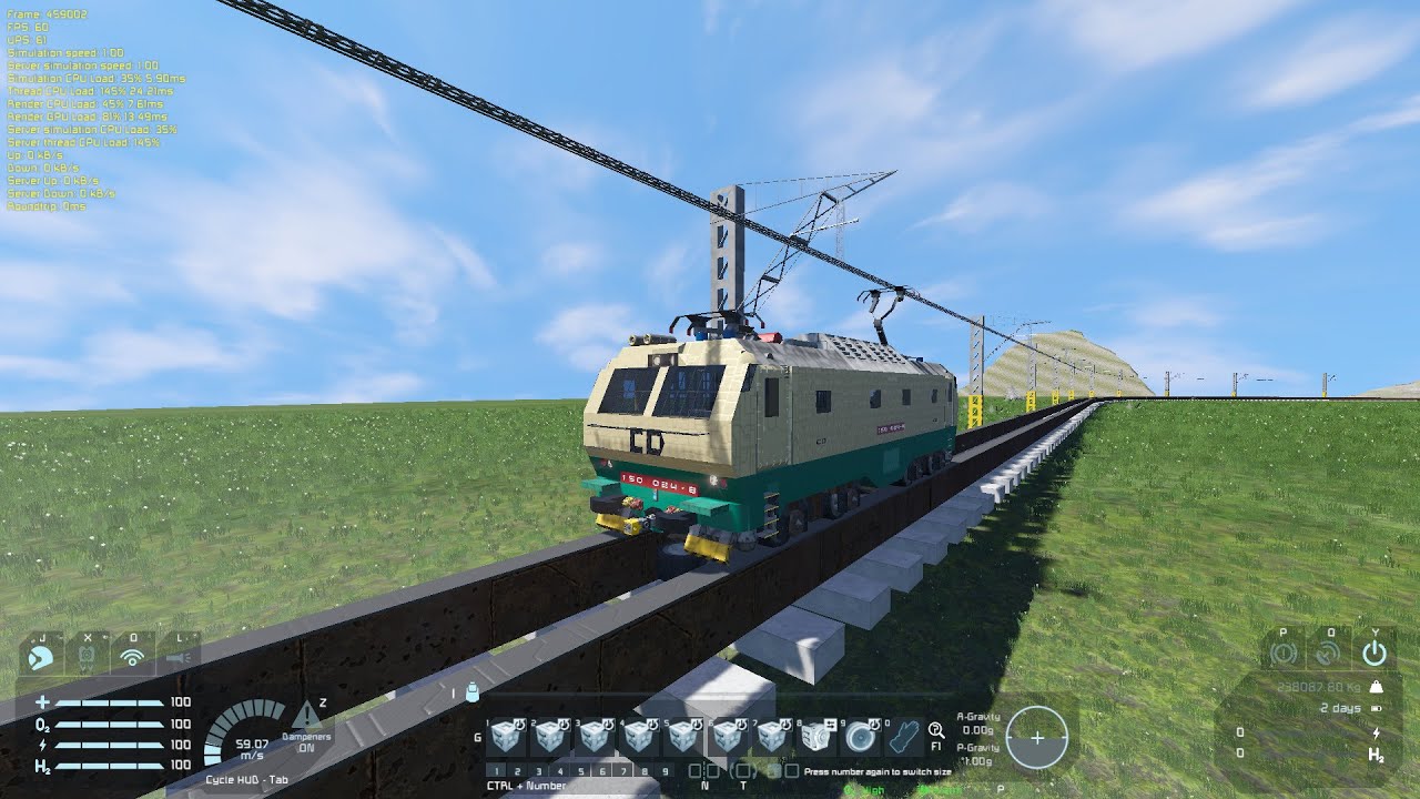 Space engineers - Railway 1 [part 4] - YouTube