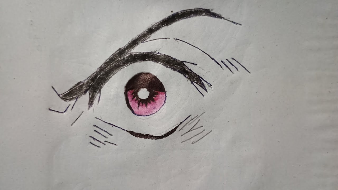How to draw Tanjiro's Eye | Step by Step | Demon Slayer - YouTube