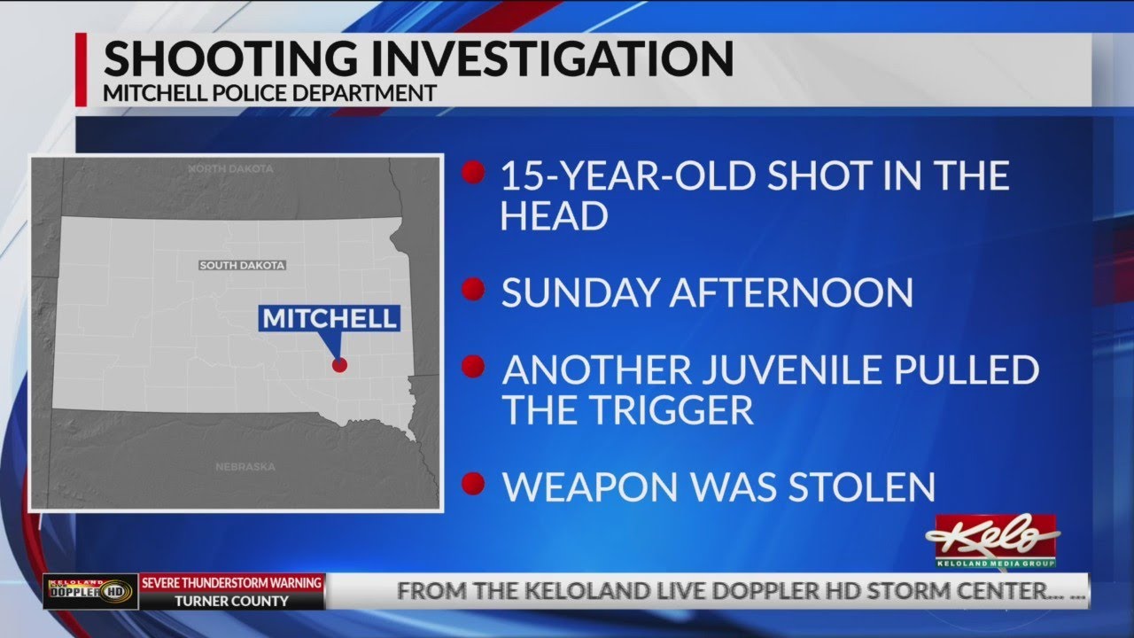 Teenager shot in head with stolen gun, Mitchell police say - YouTube