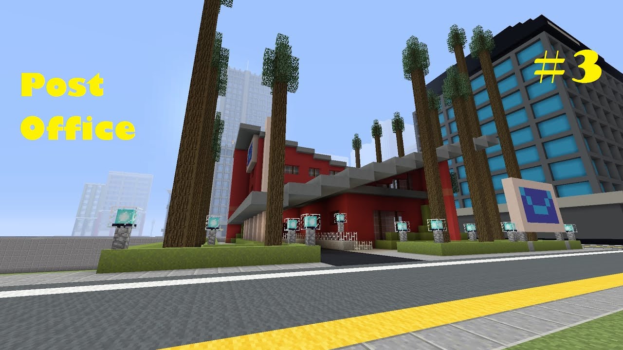 Minecraft : Building a Post Office #3 - YouTube