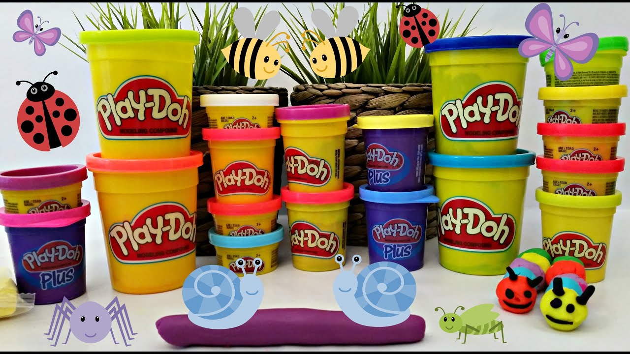Play Doh Cute Bugs! Decorate with Play-Doh - YouTube