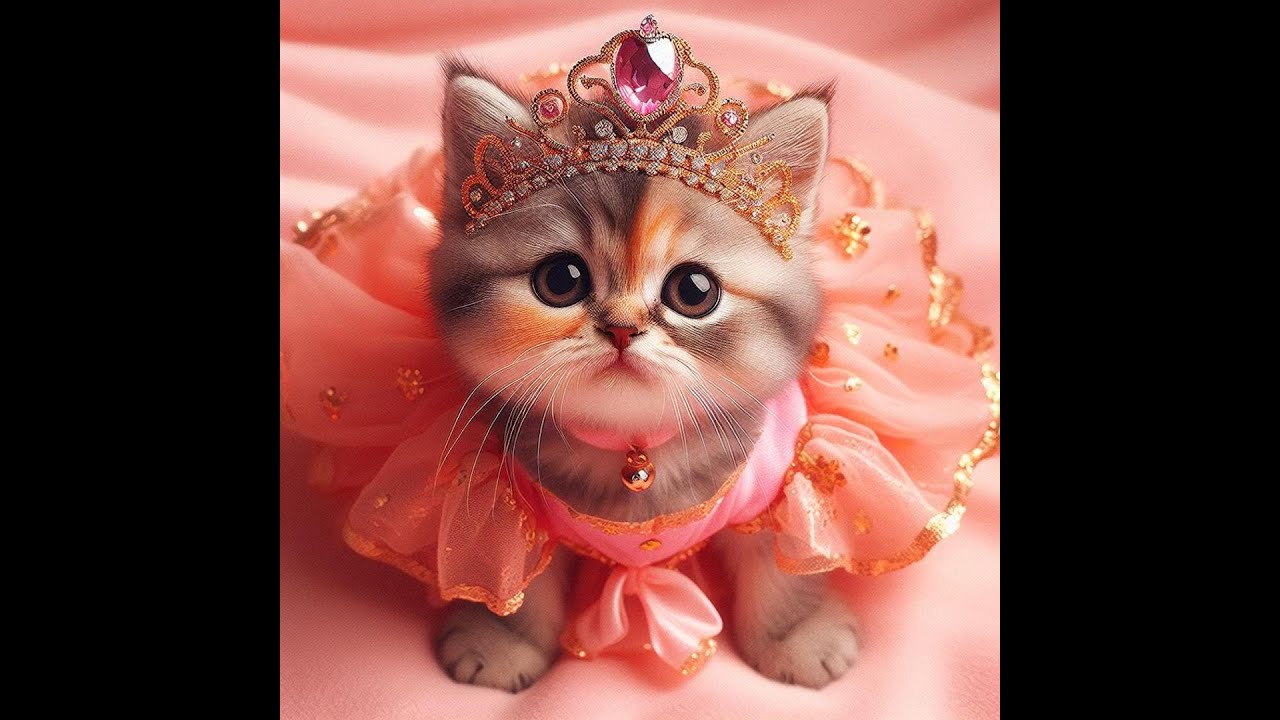 Cute kitten princess #cute #cat #cutecat #ai - YouTube