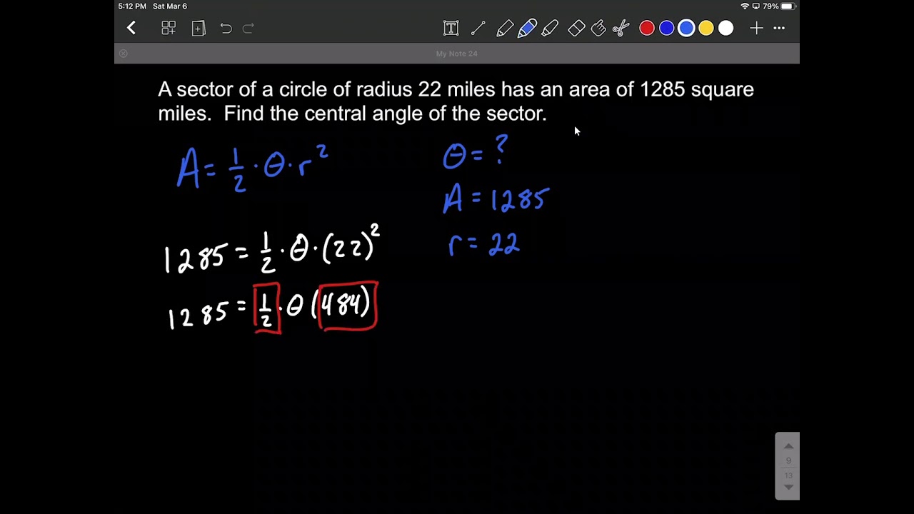Find Central Angle Of A Sector Given Radius And Area Of The Sector Of find-central-angle-of-a-sector-given-radius-and-area-of-the-sector-of