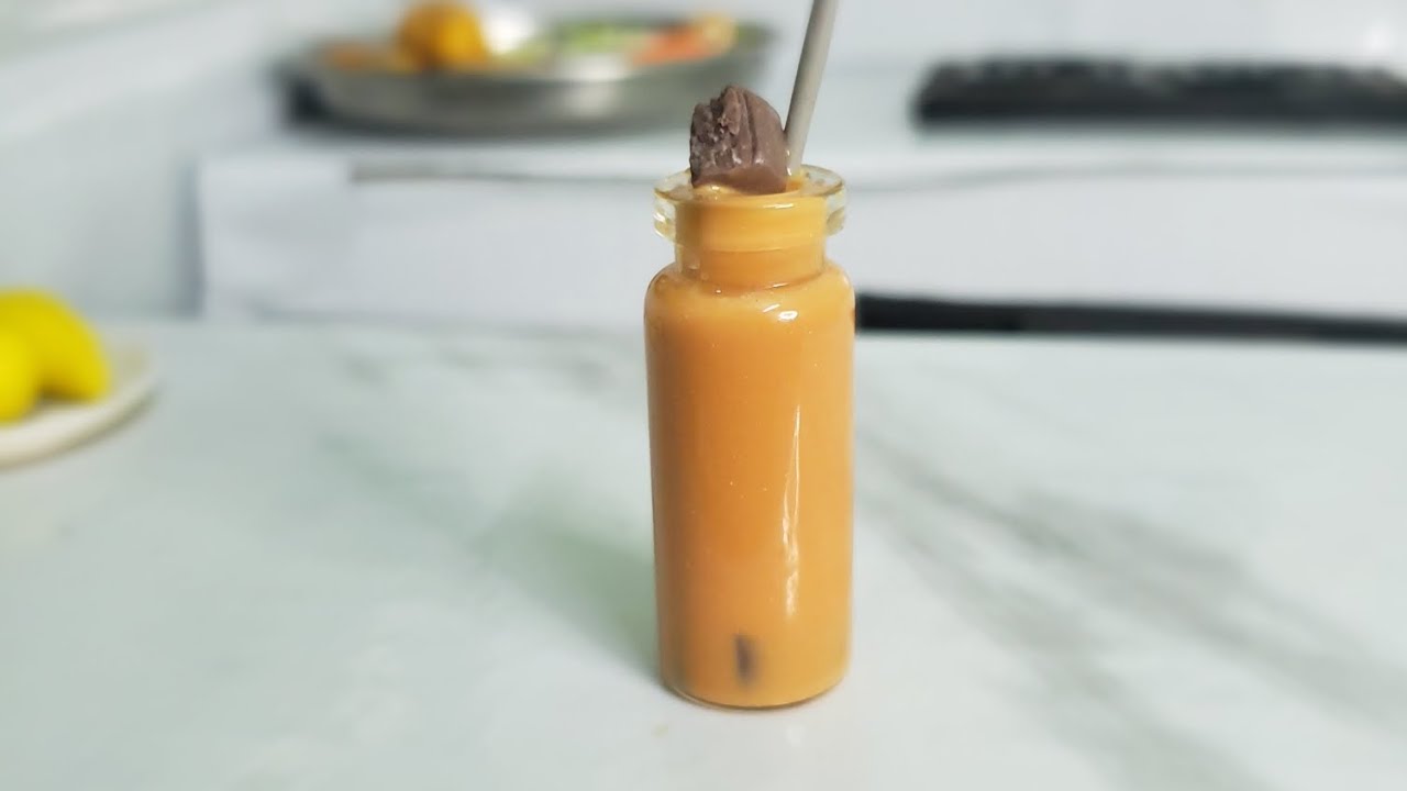 Making miniature chocolate milkshake 🍹🍫using clay - YouTube