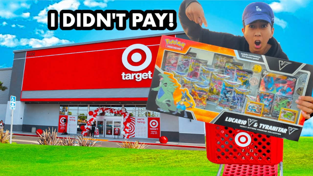 I Opened Pokémon Cards INSIDE TARGET Without Paying - YouTube