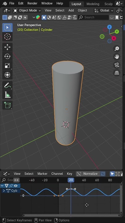 2 Keyframes = Perfect Loop Animation in Blender! #tutorial #animation # ...