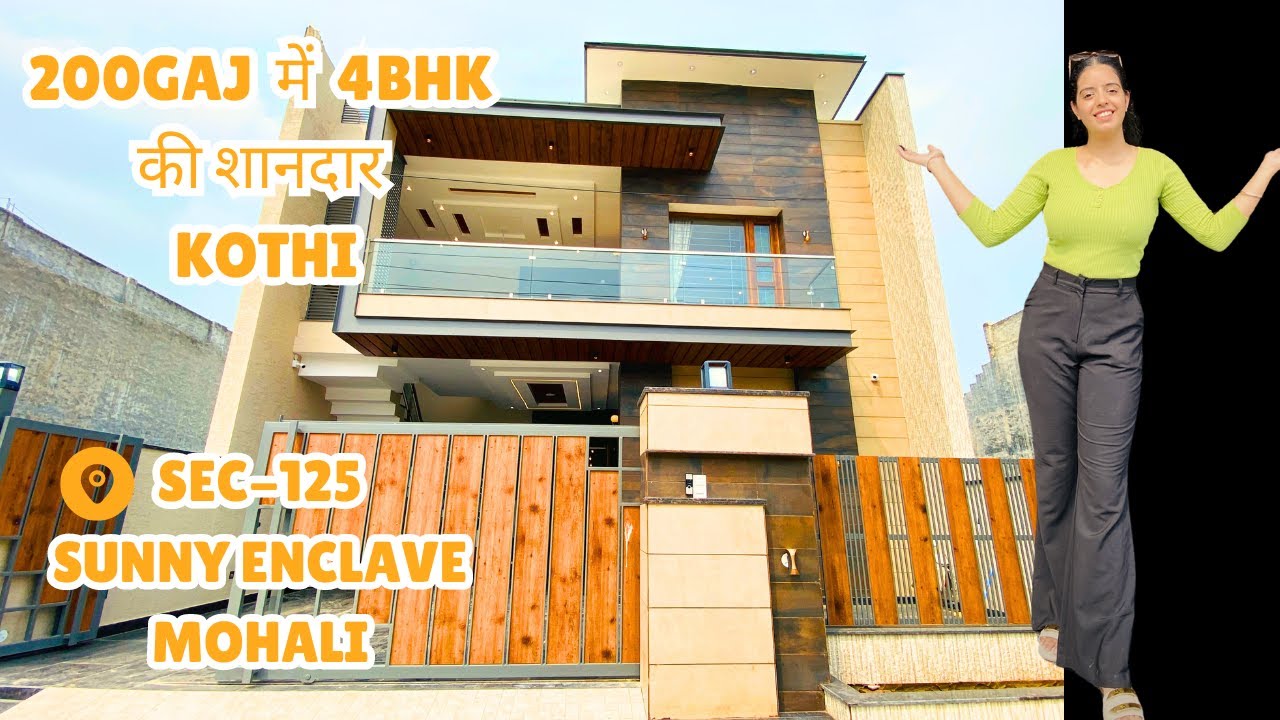 Elegant 4BHK | 200Gaj(8Marla) Double Storey Kothi in Sector 125 Sunny ...