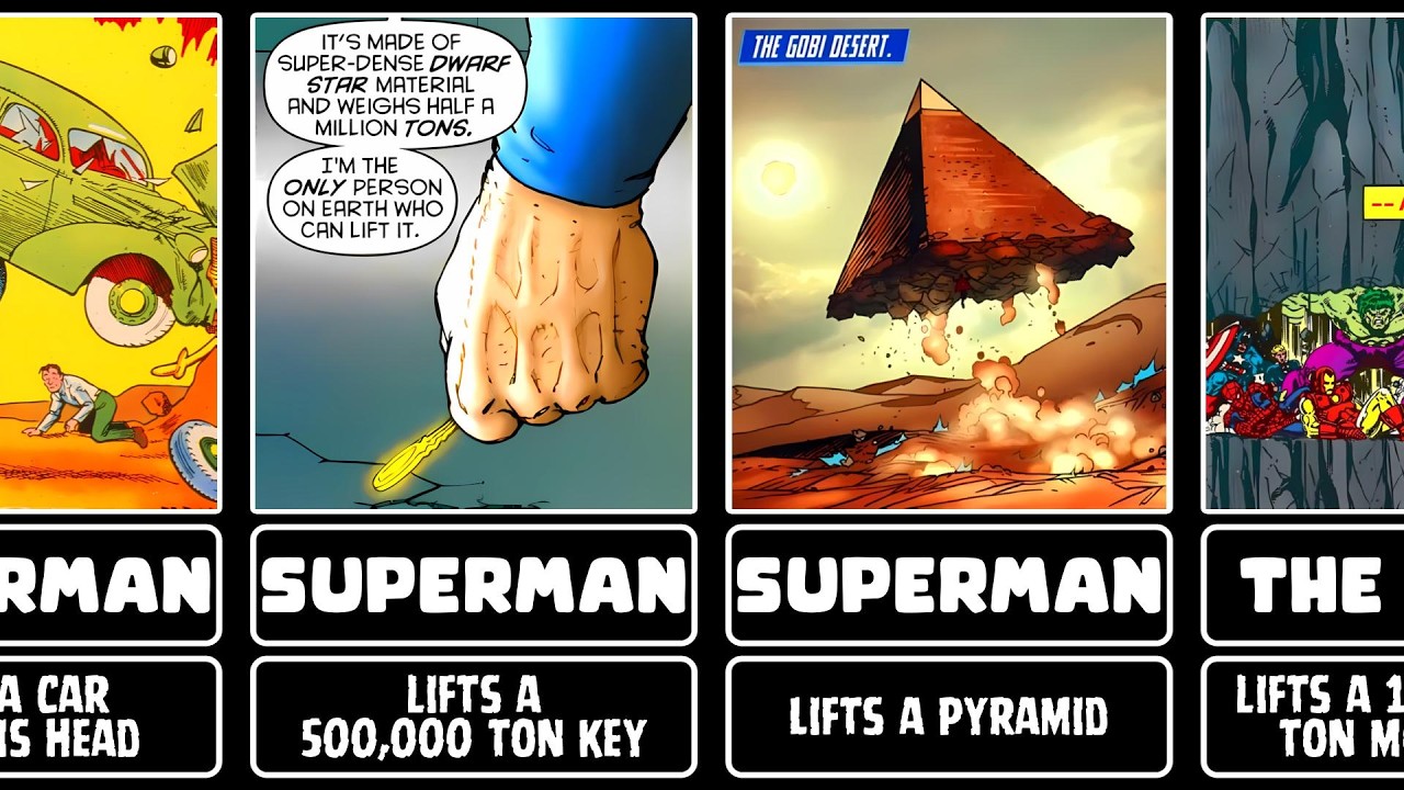 The Greatest Comic Book Lifting Feats - YouTube