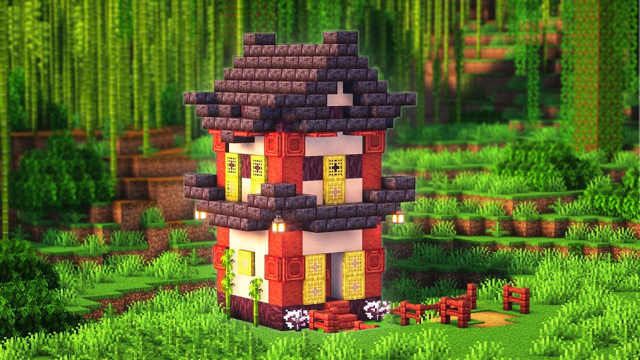 Minecraft | How to Build an Easy Small Japanese House - YouTube