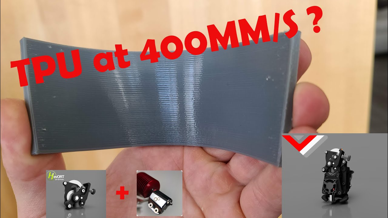 Nova Hotend TPU speed test 400mm/s? - YouTube