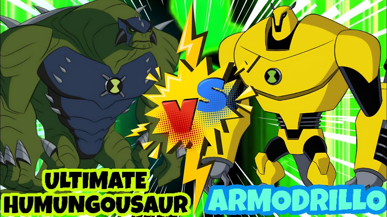 Ultimate Humungousaur vs Armodrillo (Ben 10 xenodrome) Ben10 Ultimate Humungousaur ...