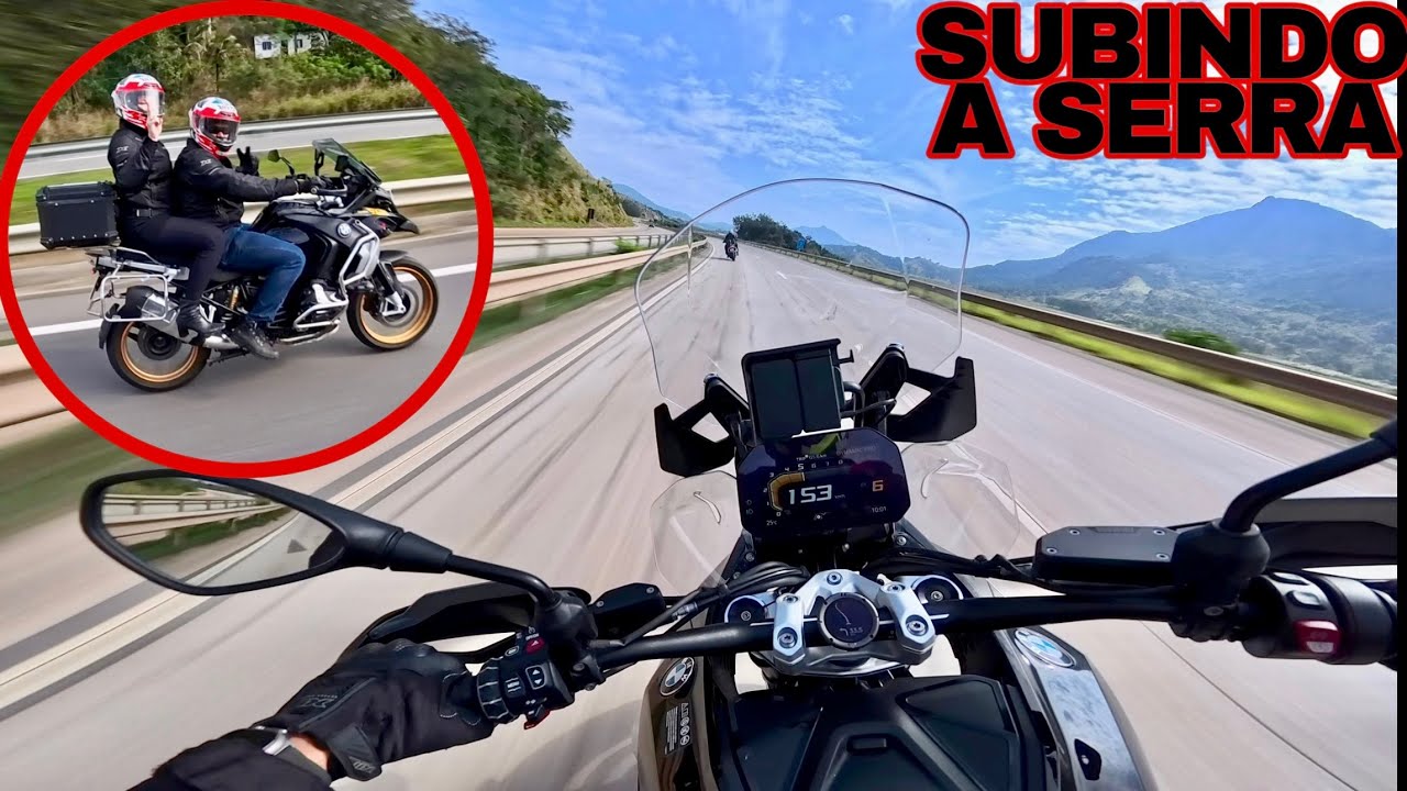 BMW R 1300 GS E R 1250 GSA ACELERANDO FORTE SENTIDO REGIÃO SERRANA DO ES - ESTICAM E CURVAM ...