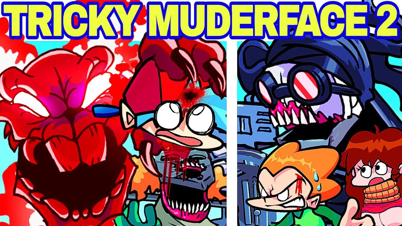 Friday Night Funkin' TRICKY RETURNS TOO FNF | Murder Face 2 | Hank VS ...