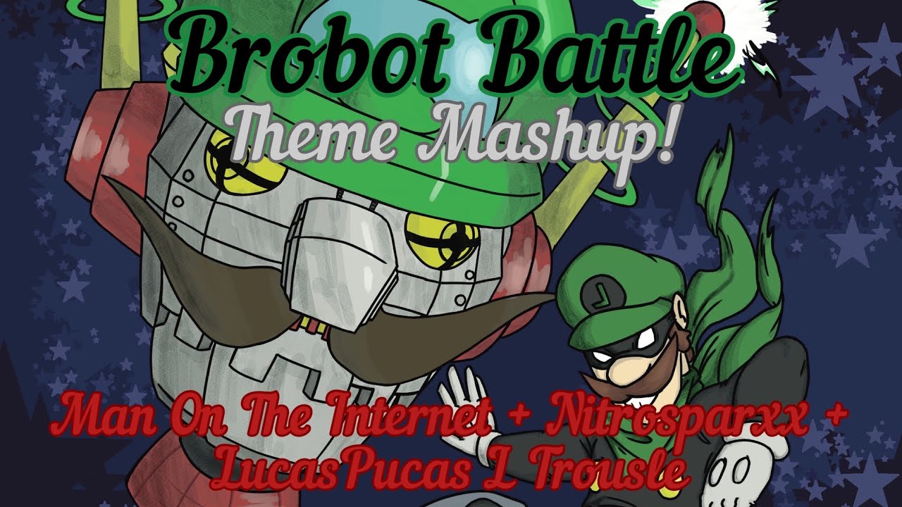 Super Paper Mario - Brobot Battle with Lyrics - Mashup - YouTube