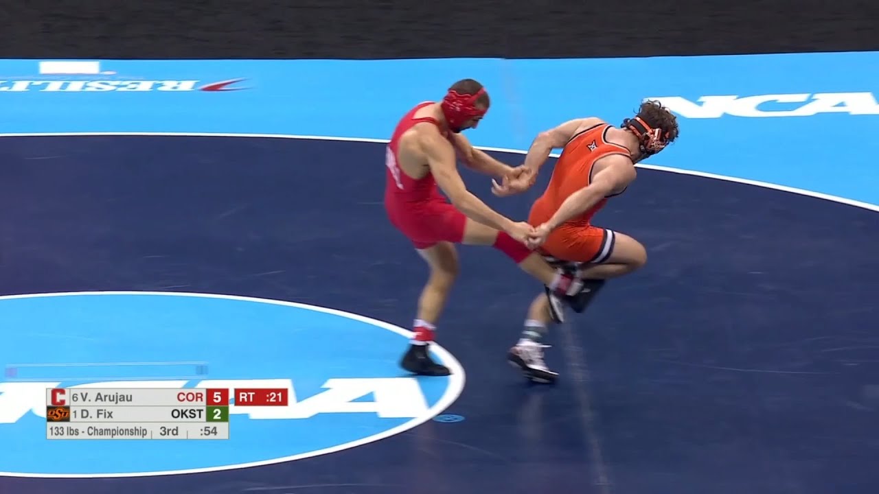 Foot Sweeps at 2024 NCAA's (Raw Footage) - YouTube