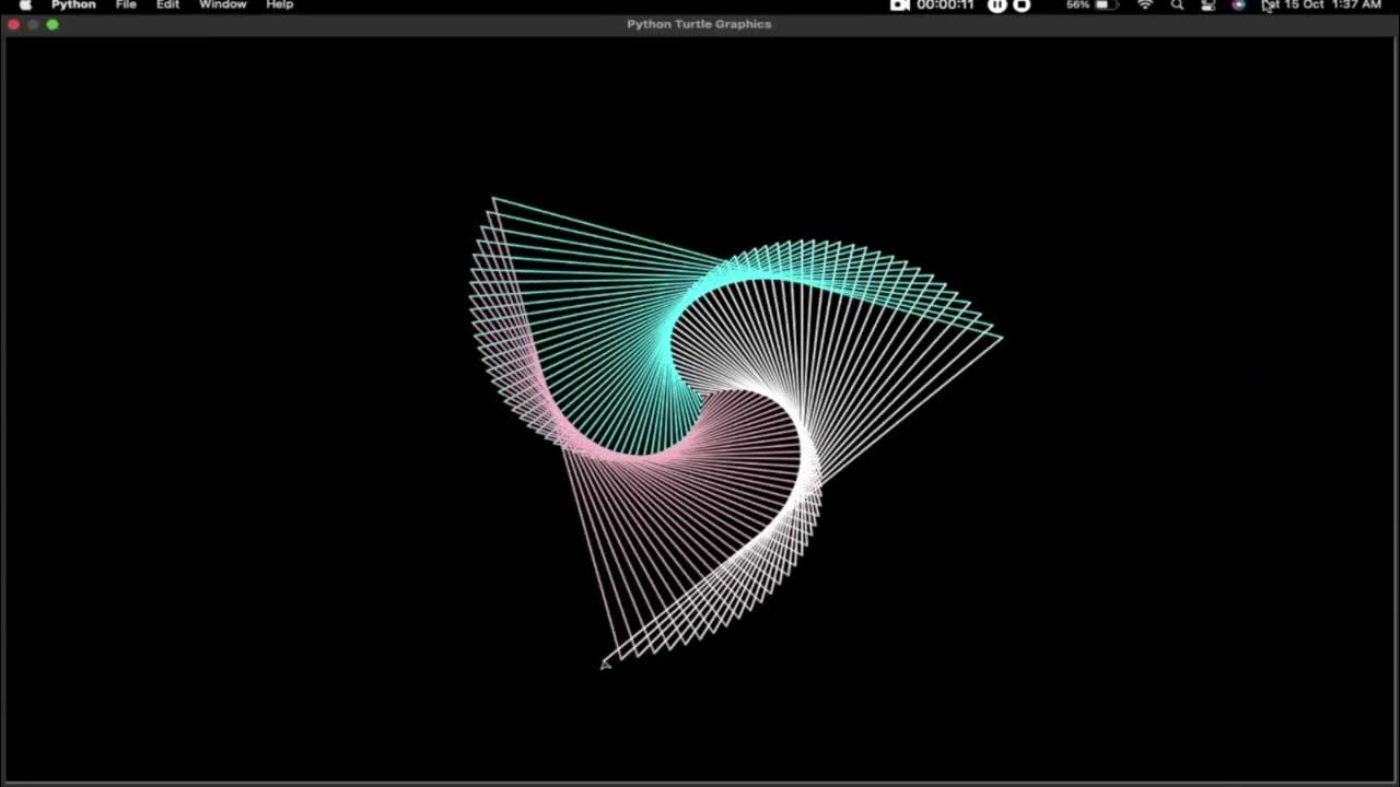 Cool shape use Python turtle - YouTube