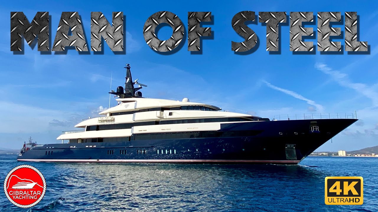MAN OF STEEL Ex Steven Spielberg Yacht 4K - YouTube