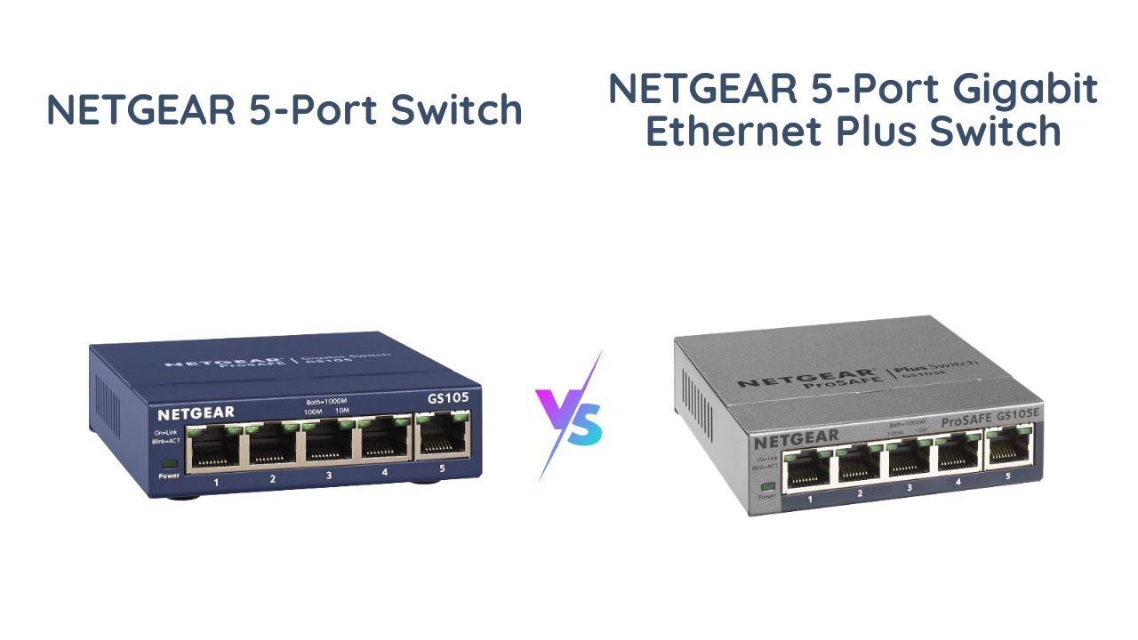 NETGEAR 5-Port Gigabit Ethernet Switch Comparison - YouTube