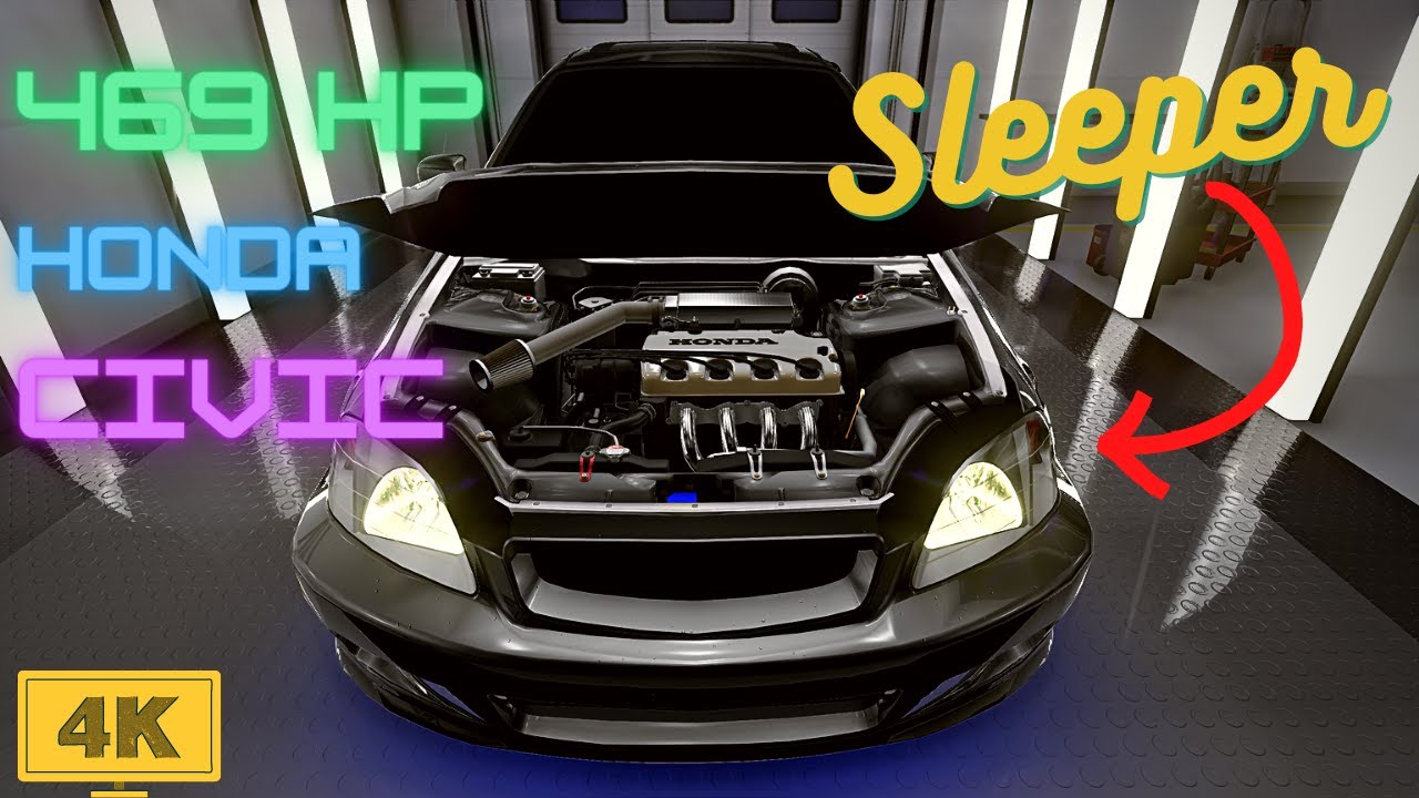 469 HP Sleeper Honda Civic / Street Racing an Rx7 / Assetto Corsa ...