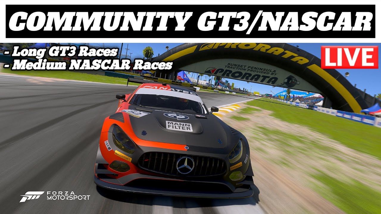 Forza Motorsport - Community GT3/NASCAR - YouTube